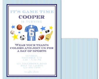 Its Game Time Birthday Invitation - Etsy