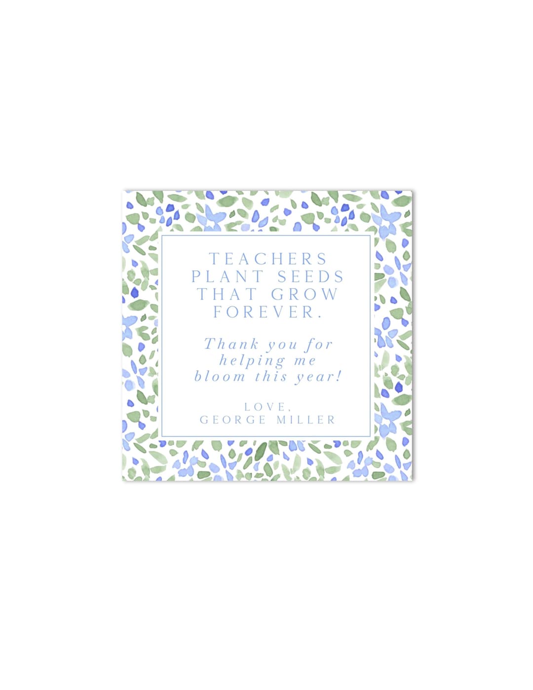 Printable Teacher Appreciation Flower Gift Tag | "teachers Plant Seeds ...