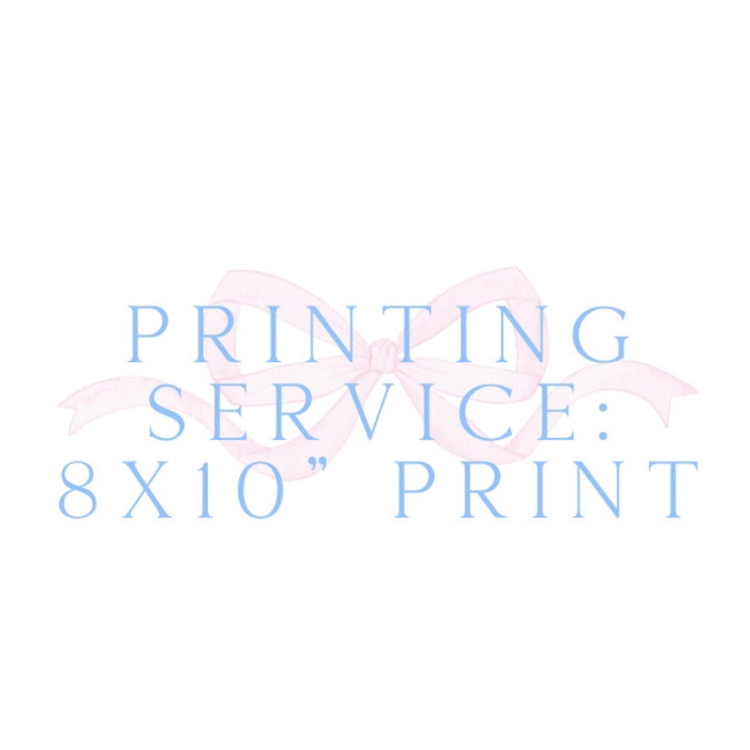8x10" Print - Etsy