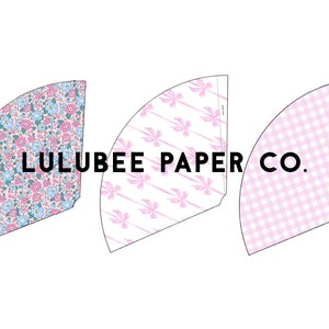 PRINTABLE DIY Girl & Dolly Party Hats | Liberty Floral, Bows, Gingham ...