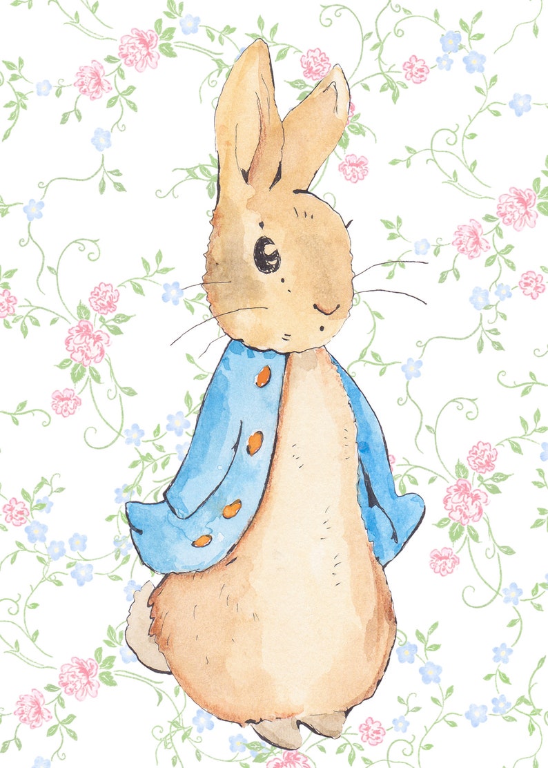 PRINTABLE Girl Peter Rabbit First Birthday High Chair Banner - Etsy