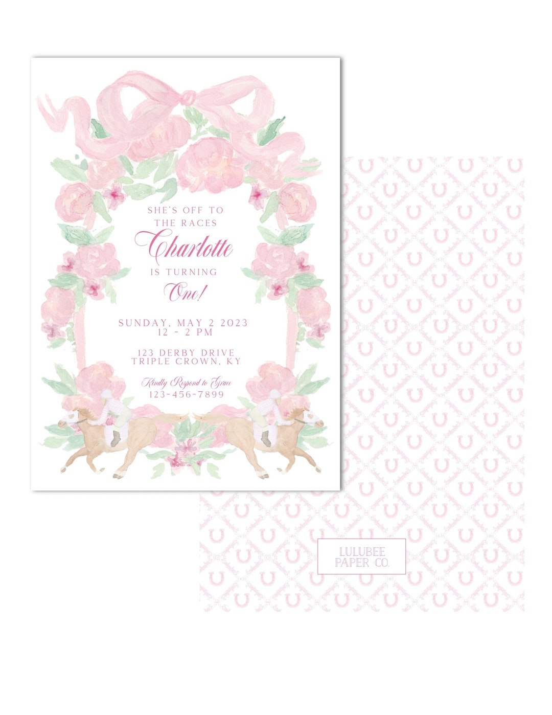 Printable off to (two) the Races Birthday Invitation - Derby, Horse ...