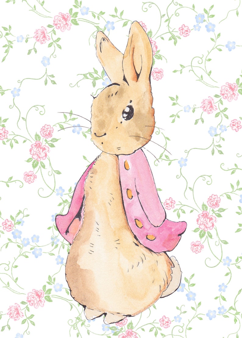 PRINTABLE Girl Peter Rabbit First Birthday High Chair Banner - Etsy