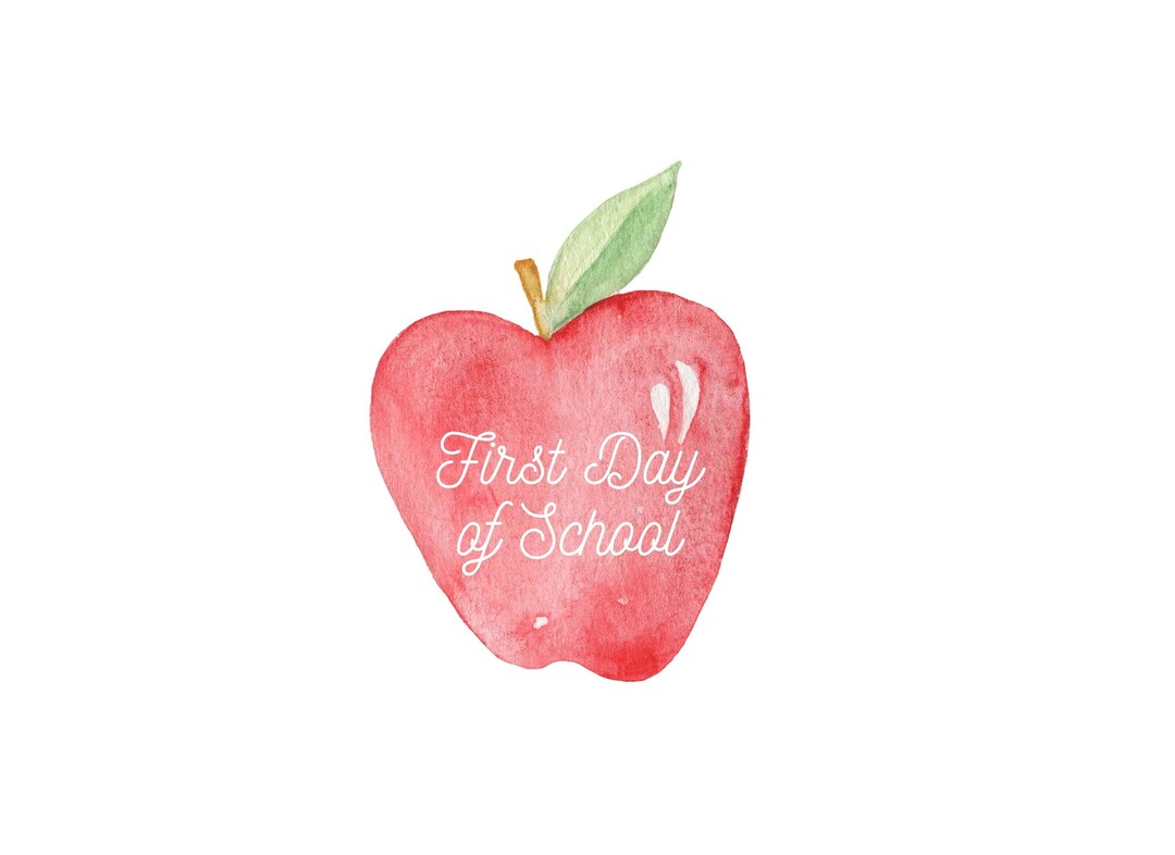First Day of School Wand - Printable Red Apple Wand With Pink Bow ...