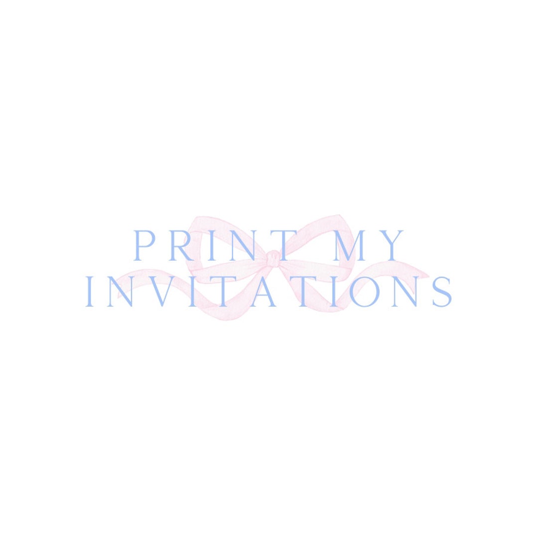 Printing Service: Invitations - Etsy