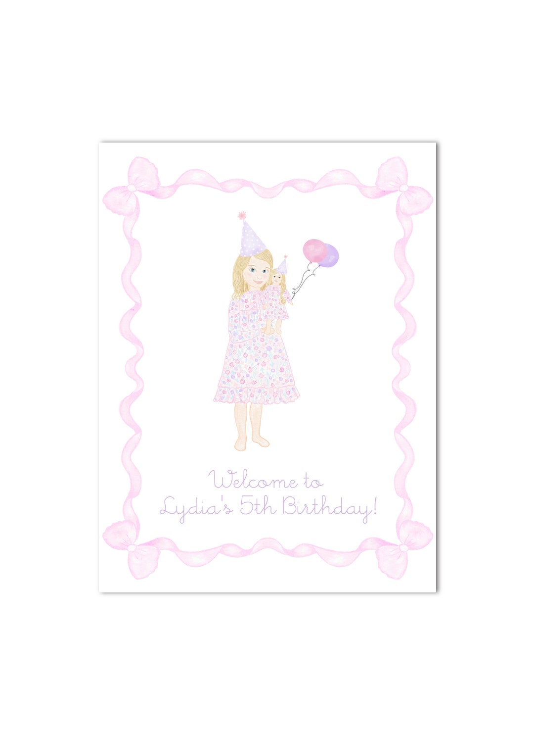 Printable American Girl Doll Birthday 18x24" Welcome Sign - Dolly ...
