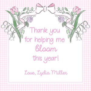 Printable Teacher Appreciation Flower Gift Tag | "thanks for Helping Me ...