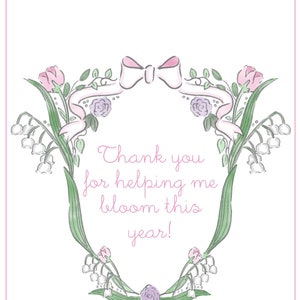 Printable Teacher Appreciation Flower Gift Tag | "thanks for Helping Me ...