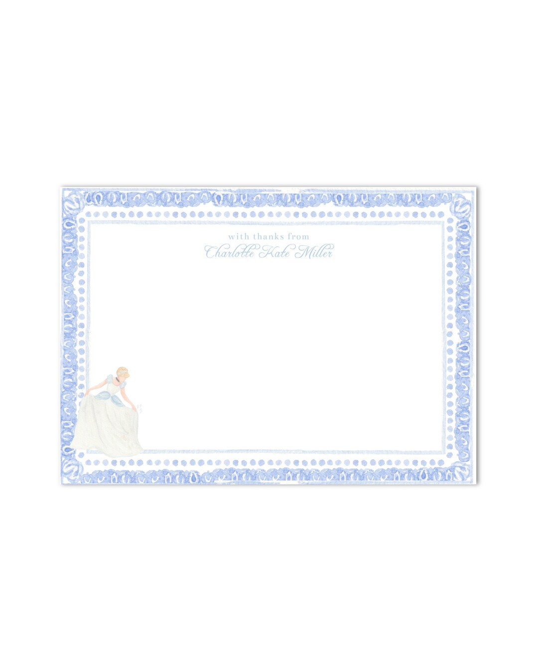 Printable Cinderella 5x7 Thank You Note - Bibbidi, Bobbidi, Boo ...