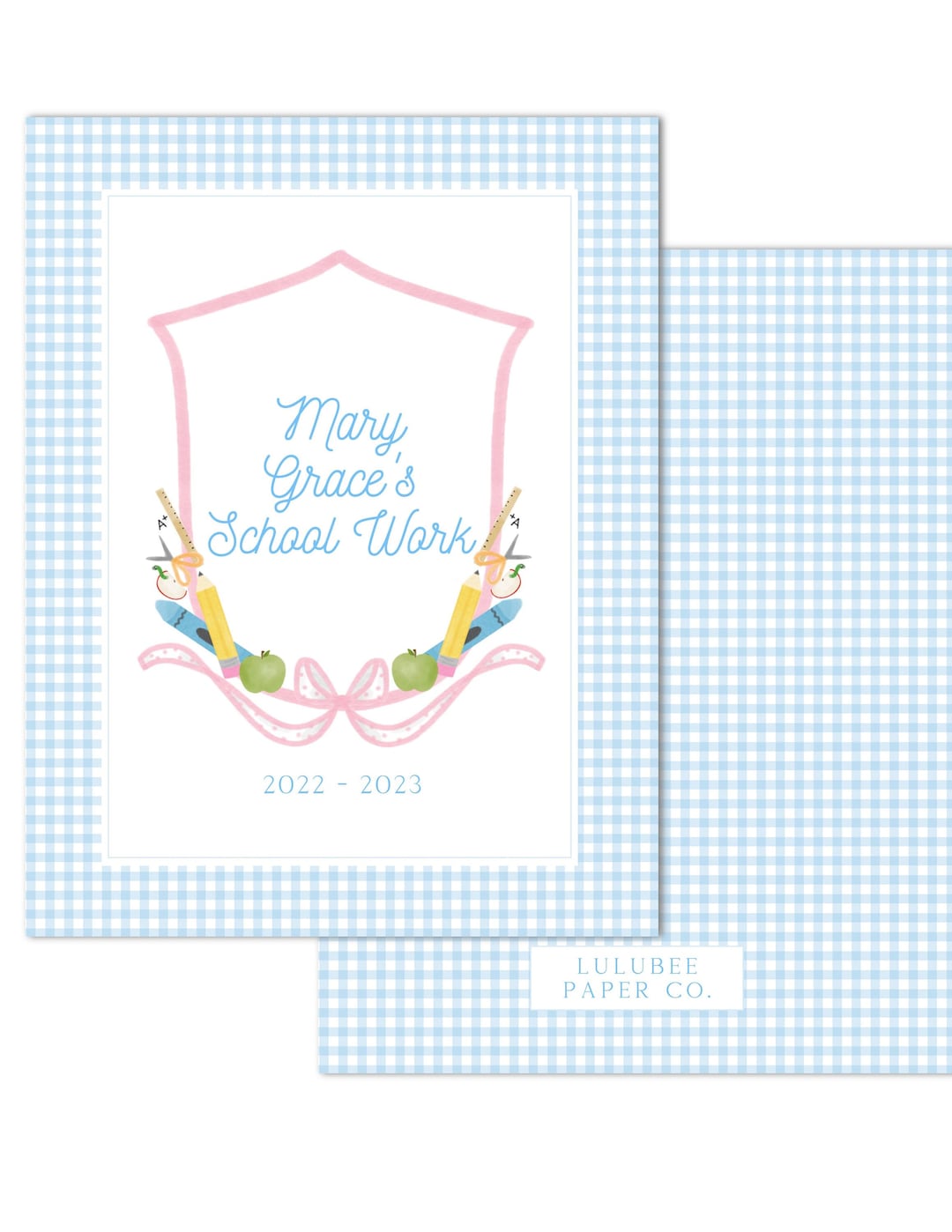 Printable School Memories Book Cover + Backer | 8.5x11" | Customizable ...