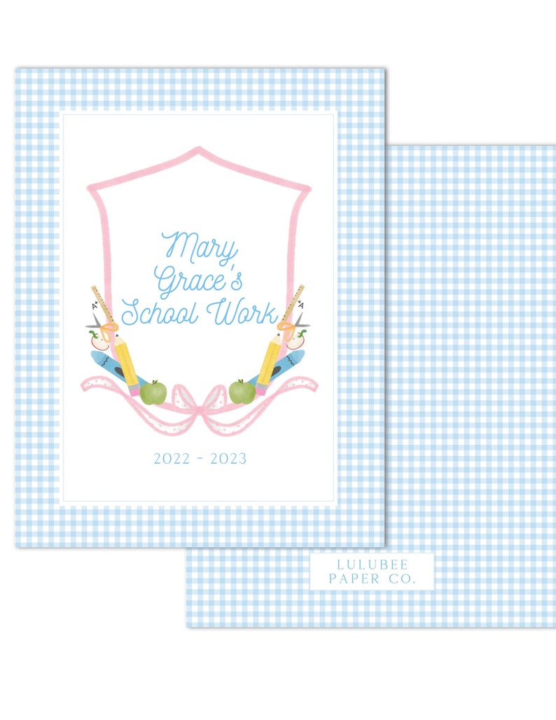 Printable School Memories Book Cover + Backer | 8.5x11" | Customizable ...