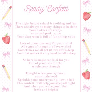 Ready Confetti PRINTABLE - First Day of School, Jitter Glitter, Ready ...