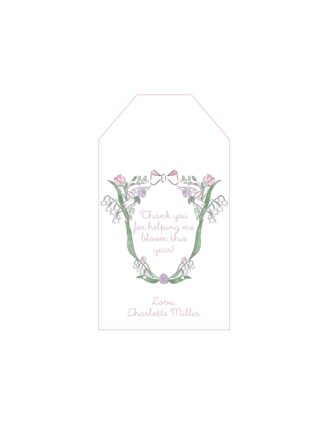 Printable Teacher Appreciation Flower Gift Tag | "thanks for Helping Me ...