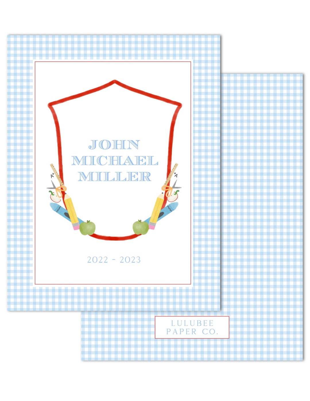 Printable School Memories Book Cover Backer 8.5x11 Customizable Text ...