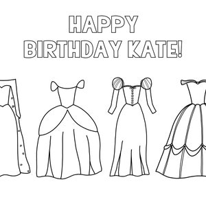 Printable Princess Birthday Party Coloring Page | Royal Celebration ...