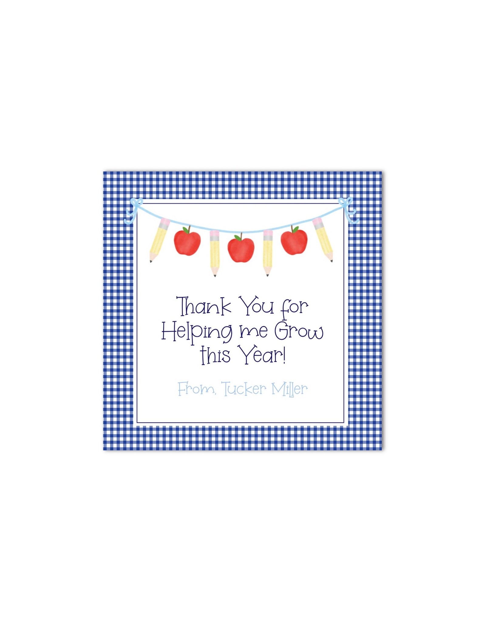 Printable Teacher Appreciation Flower Gift Tag thank - Etsy