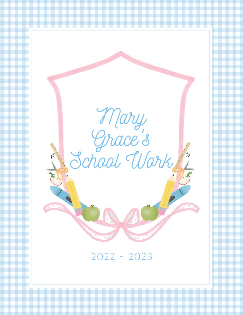 Printable School Memories Book Cover Backer 8.5x11 - Etsy