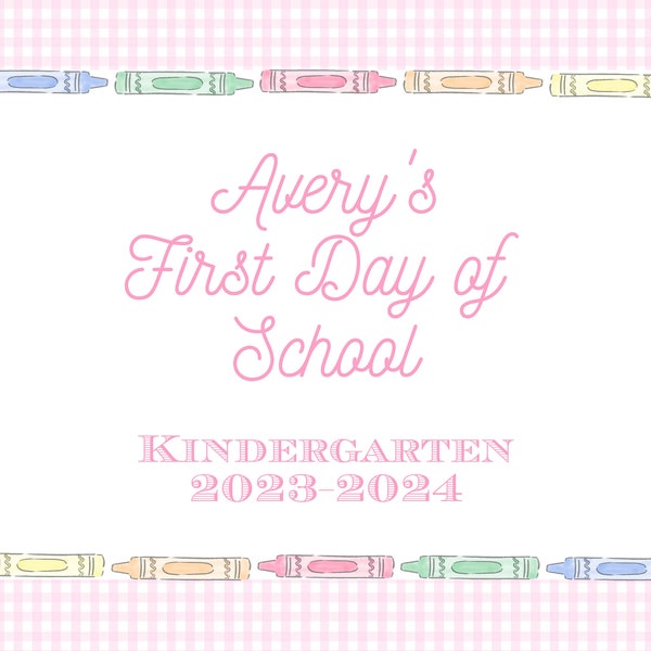 First Day of School - Etsy
