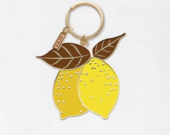 Lemon Key Ring - Etsy