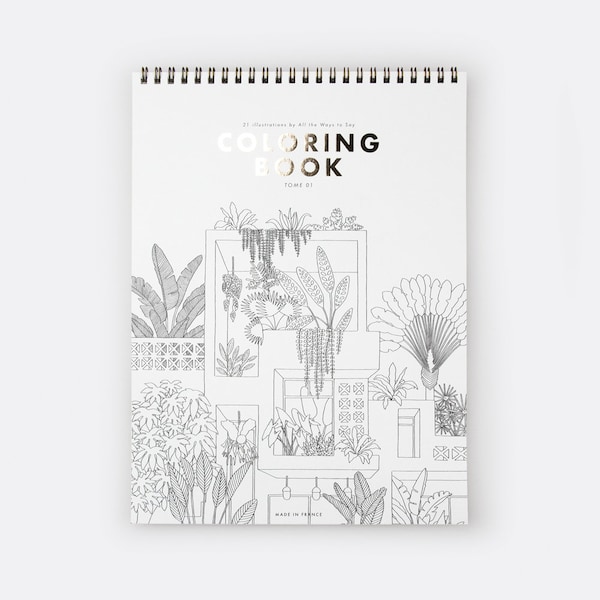 Watercolor Coloring Book - Etsy