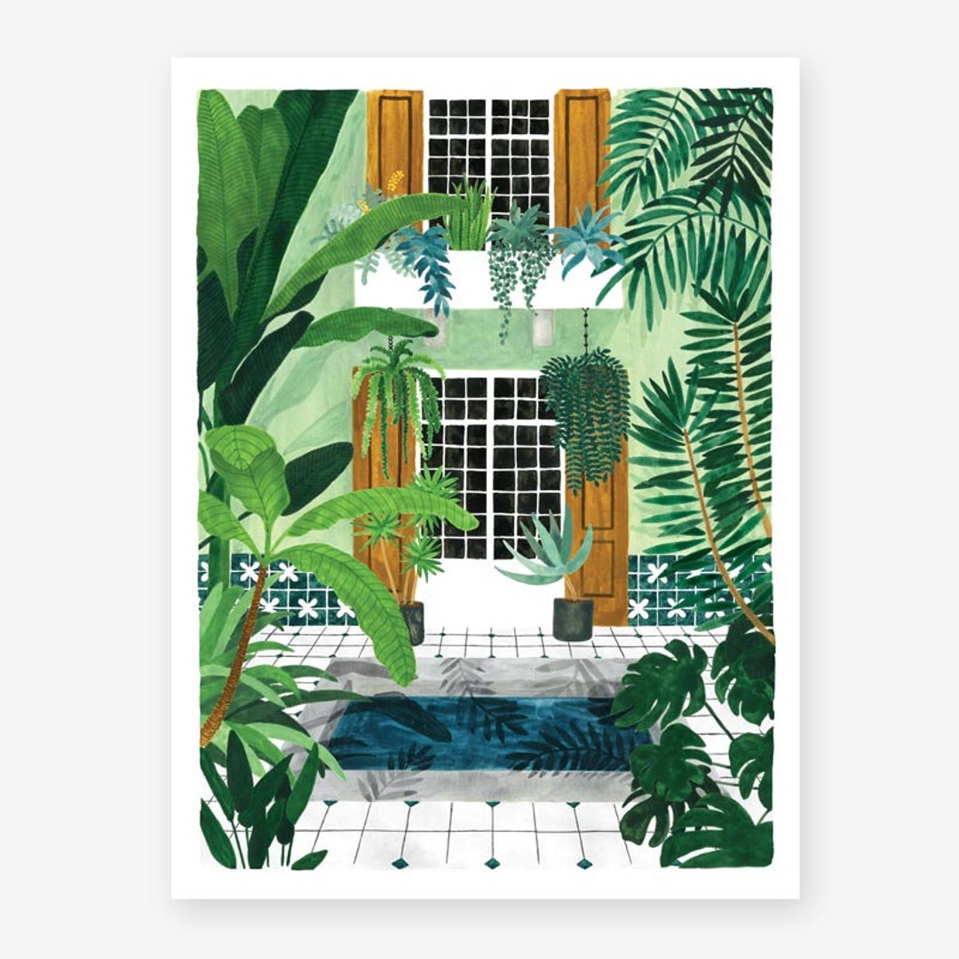 Riad Poster - Etsy