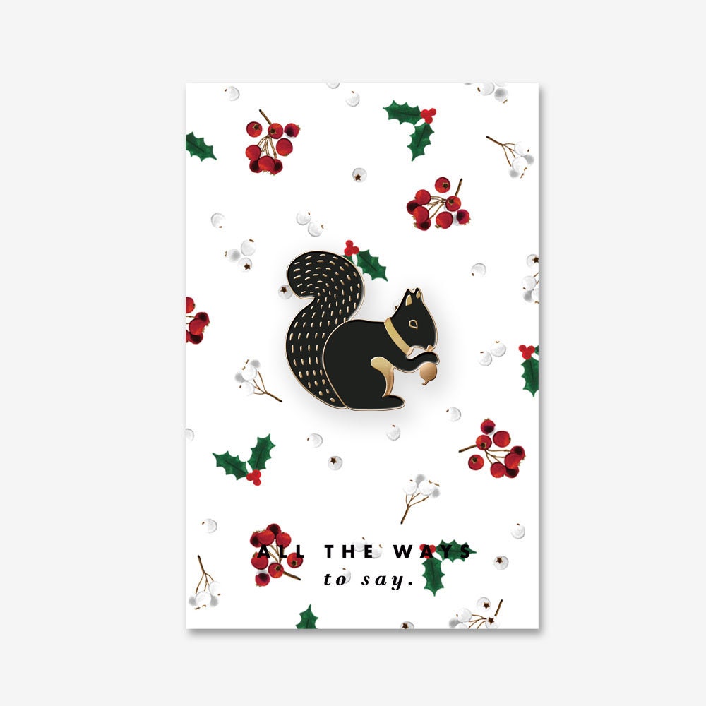 Black Squirrel Pins - Etsy
