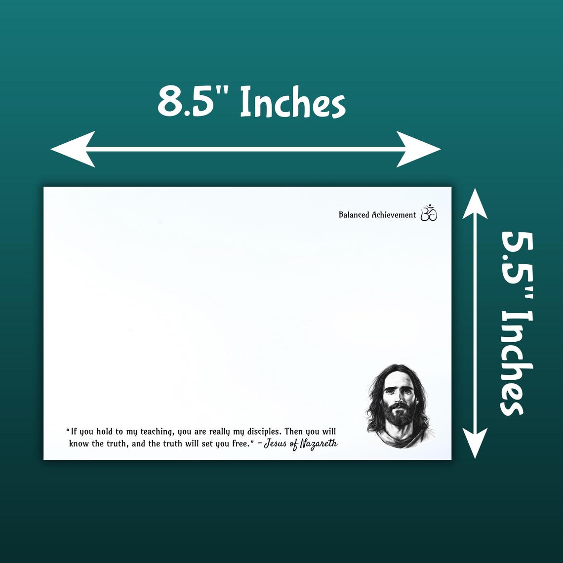 Jesus Quotes Notepad | 50 Inspirational Quotes on Love, Compassion ...