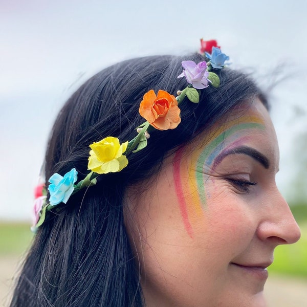 Flower Crown Headband - Etsy