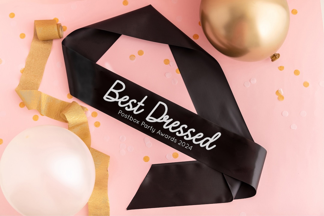 Personalised Award Sash - Any Text Sash Funny Award Gold Silver Party ...