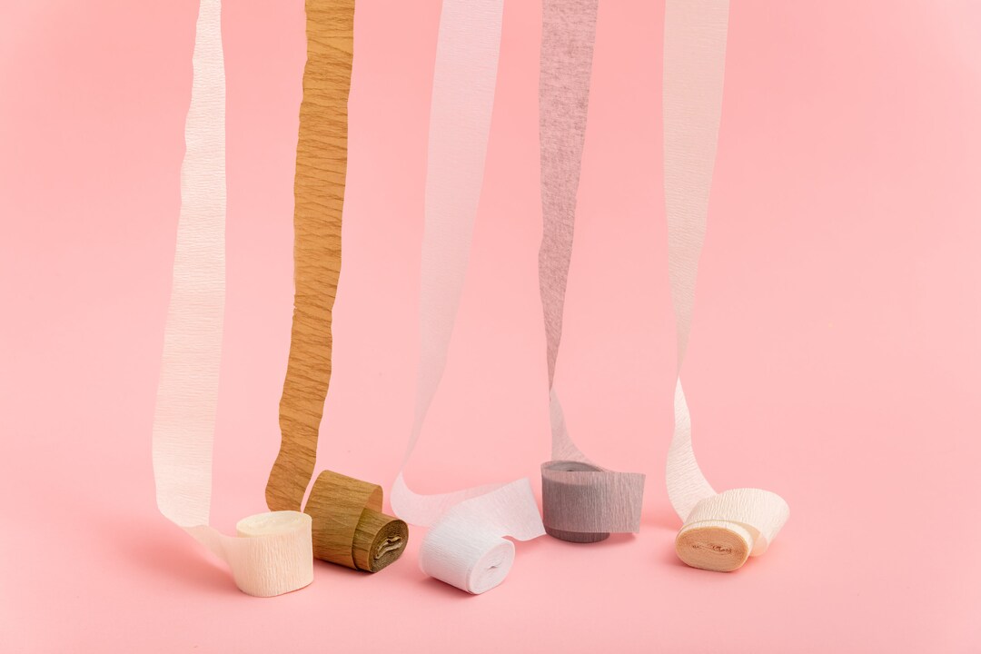 Metallic Mix Crepe Paper Streamers - 30 Metres - Metallic Theme Party ...