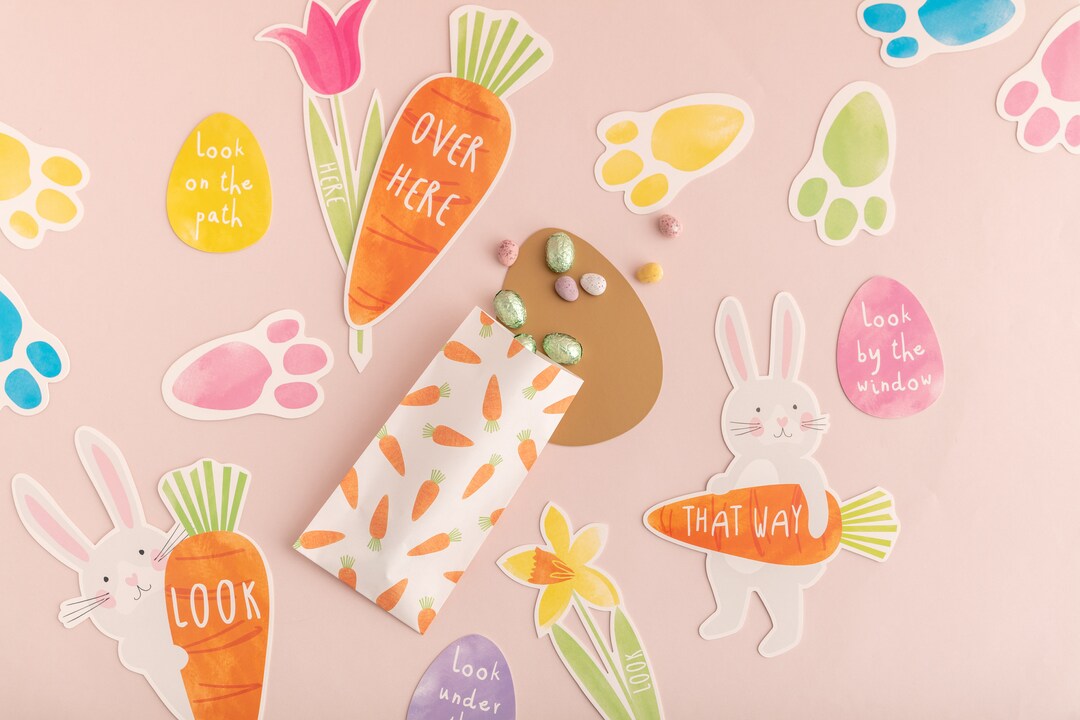 Easter Egg Hunt Kit - Easter Hunt Accessories Easter Party Decorations ...