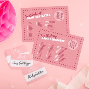 Downloadable Birthday Party Name Game - Adult Birthday Games Funny ...