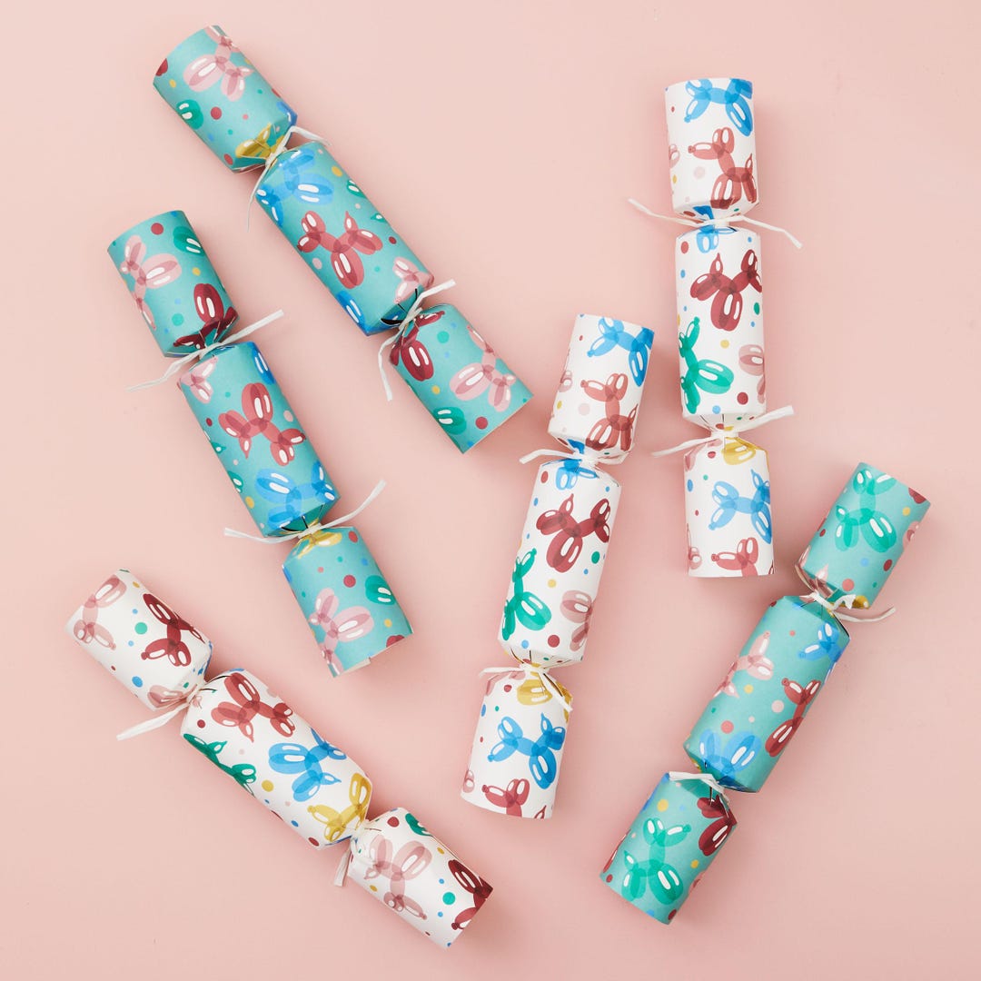 Balloon Modelling Christmas Crackers - 6 Pack - Family Activity Table ...