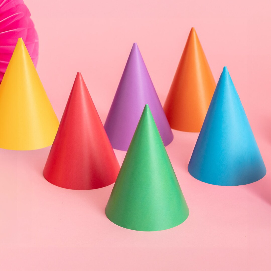 Pride Rainbow Party Hats - 6 Pack - Flatpack Hats for Pride Party ...