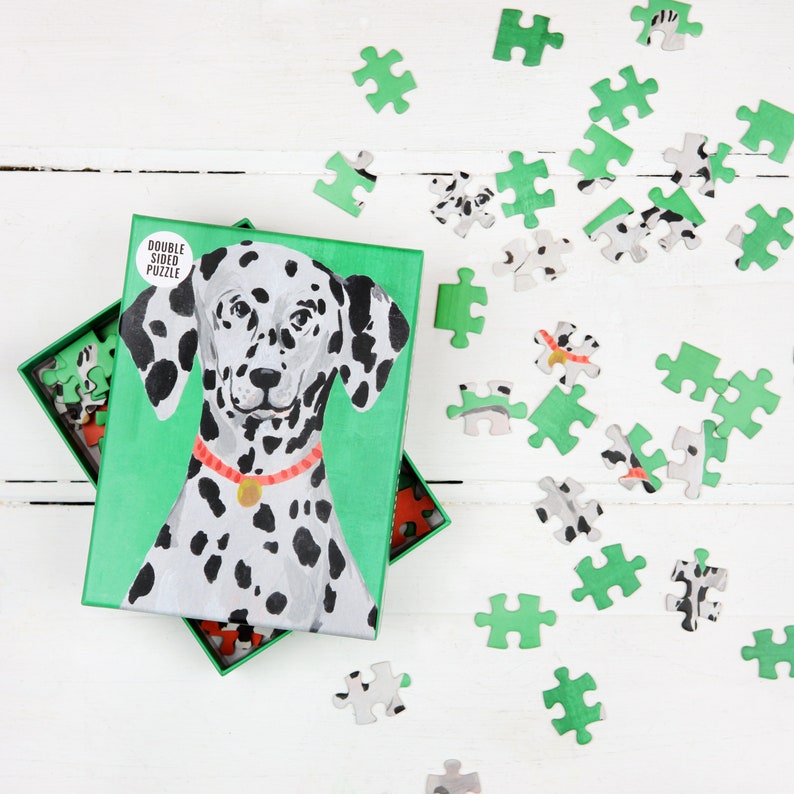 100 Piece Dog Jigsaw Puzzle - 4 Designs - Dog Lover Gift Dog Themed ...