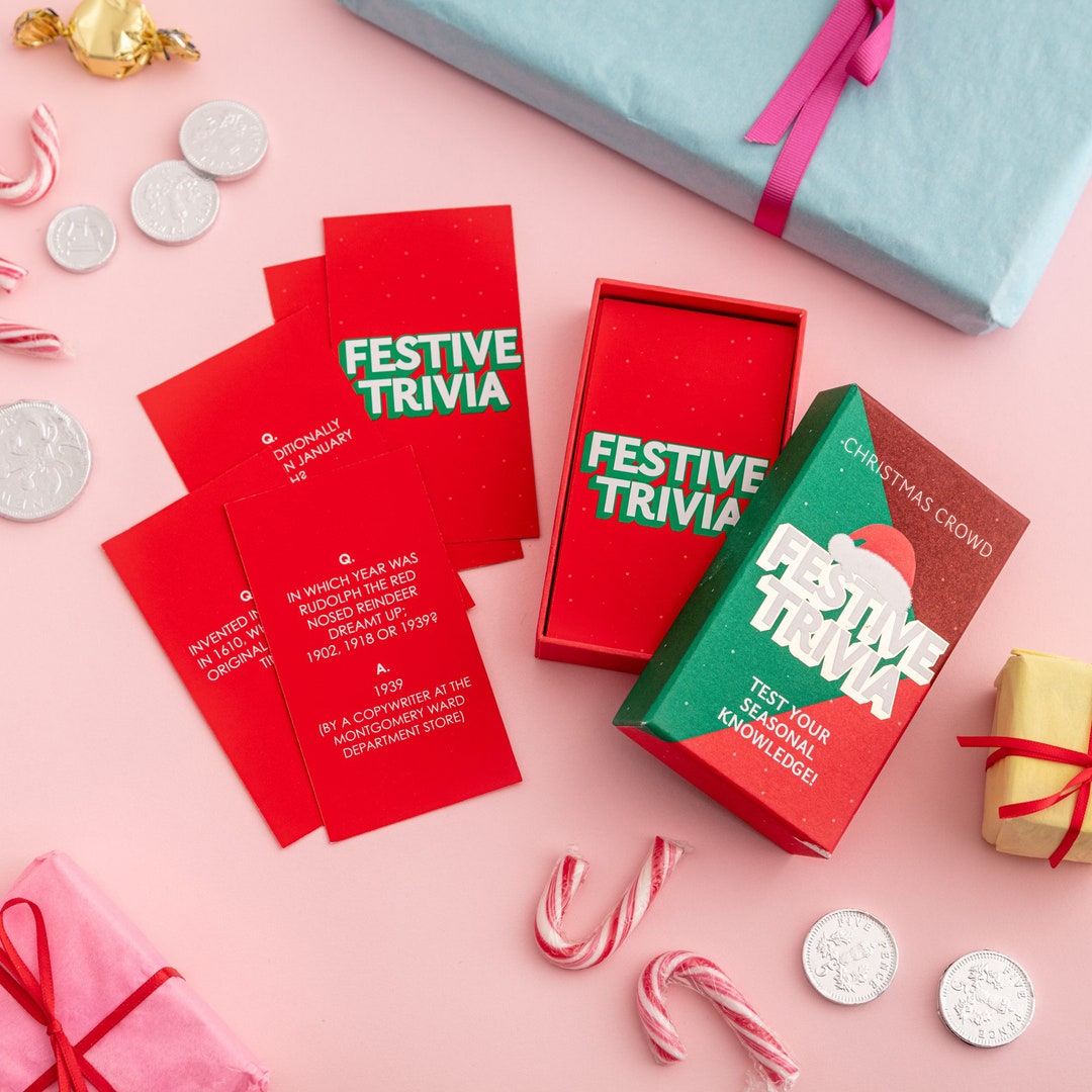 Christmas Festive Trivia Party Game Festive Themed Family Games Festive ...