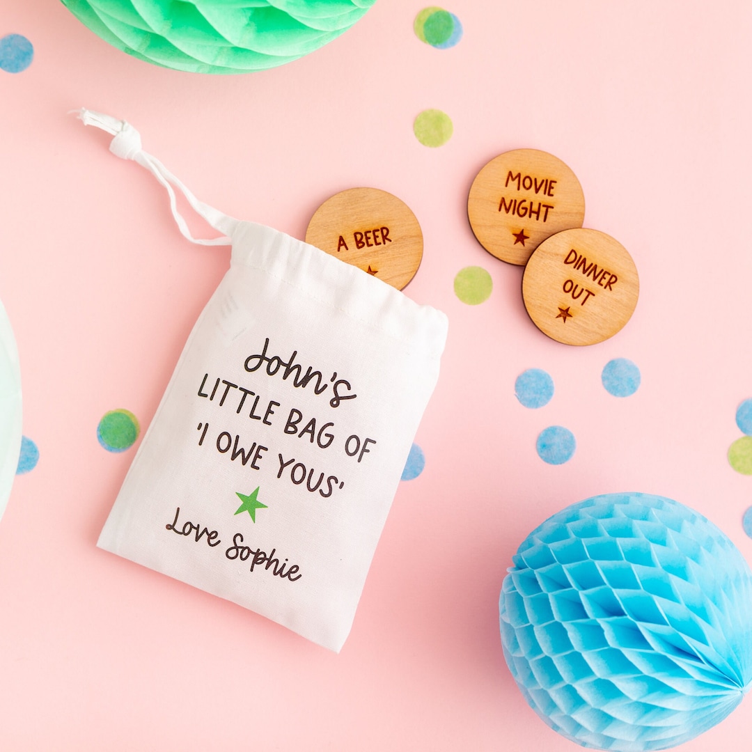 Personalised I Owe You Tokens - Personalised Father's Day Gift Ideas ...