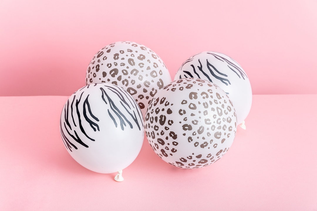 Animal Print Balloons - 10 Pack - Safari Party Decorations Animal Theme ...