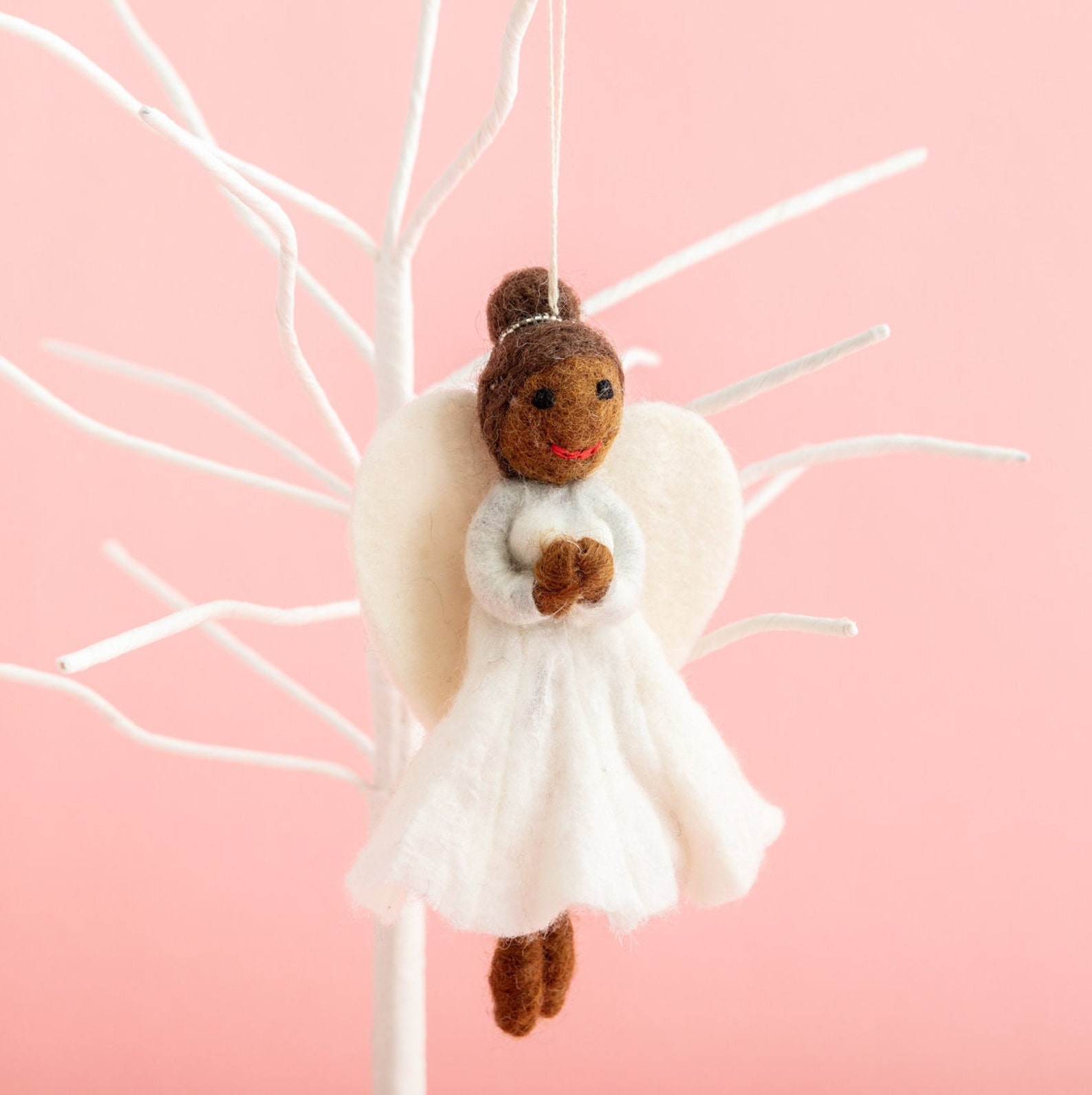 Personalised Felt Christmas Angel Tree Decoration - Etsy UK