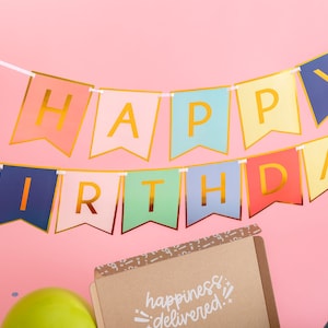 Colourful Birthday in A Box - Letterbox Birthday Party Birthday Box ...