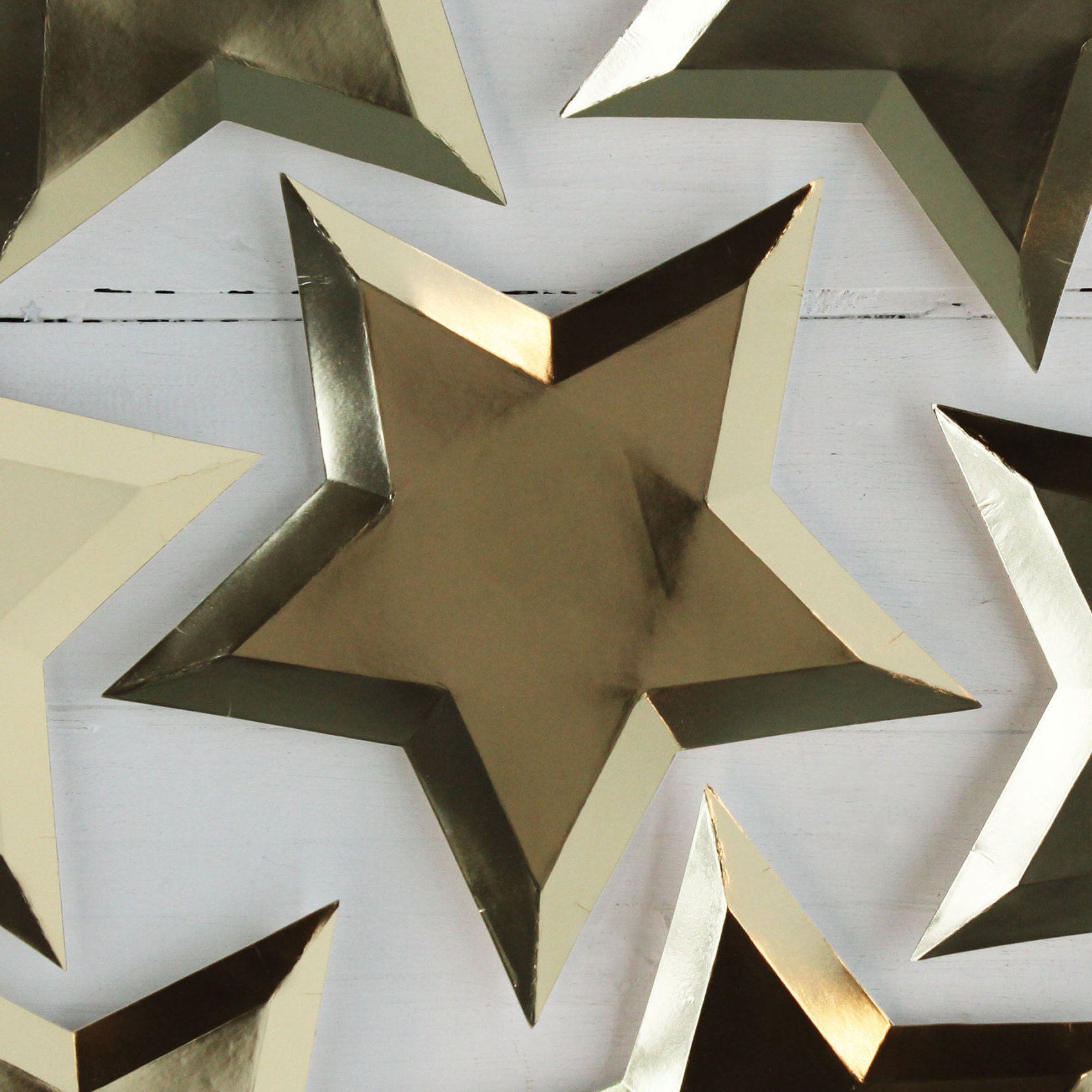 Gold Star Plates Paper 8 Pack Party Plates Gold Theme Star - Etsy