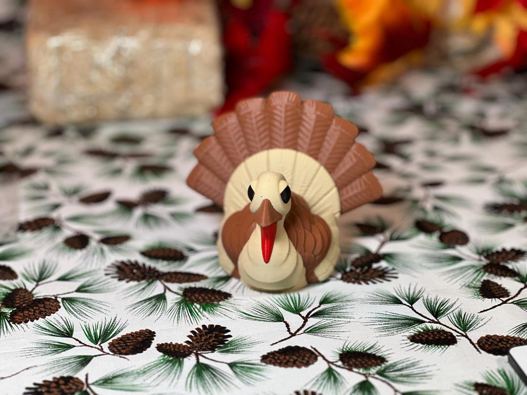 3D Printed Turkey Design – Holiday Decor - Etsy