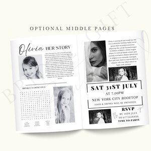 Birthday Newspaper Template, Editable Canva Newspaper Birthday ...