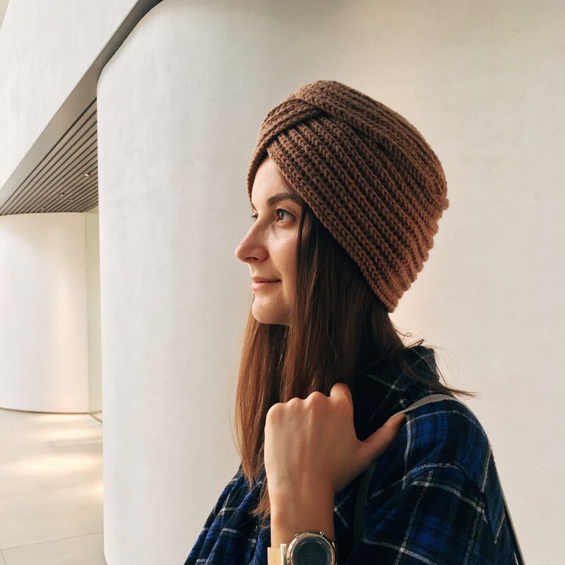Knit Turban Hat - Etsy