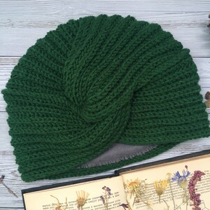 Knit Turban Hat for Woman Bonnet Winter Headband Mustard Fashion ...