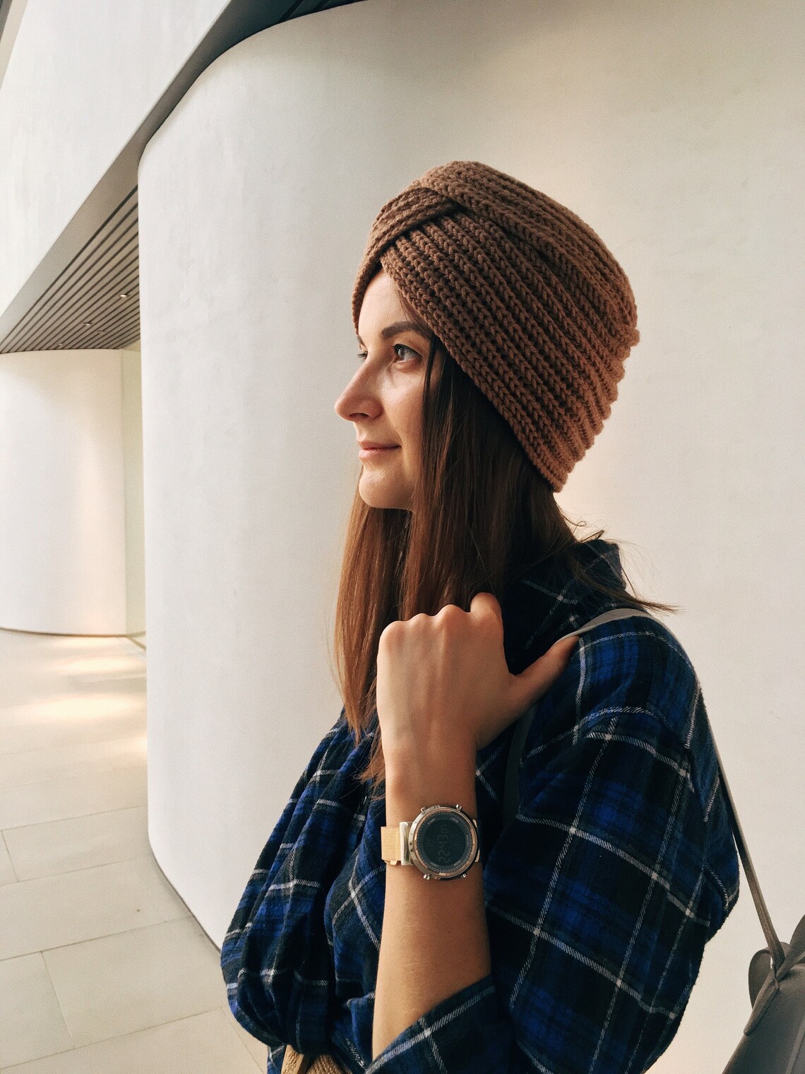 Woman Knit Turban Hat Wool Christmas Gift for Her Knitted - Etsy