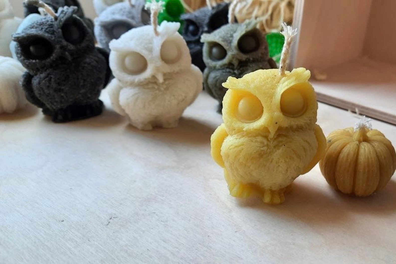 Beeswax Owl Candles Gift for Owl Lovers Scented Candle - Etsy