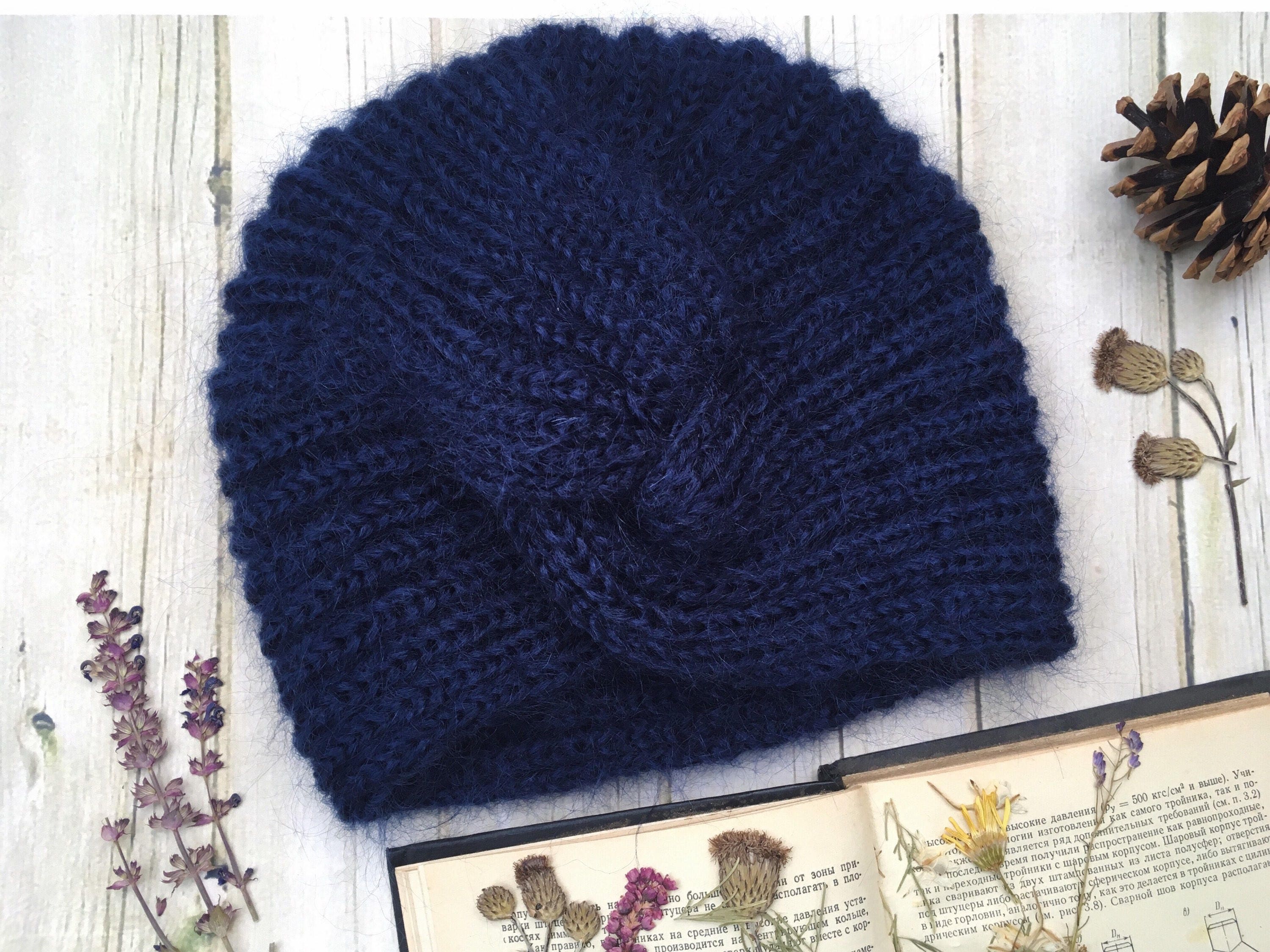 Knit Turban Fashion Turban Mohair Hat Full Turban Hat Woman - Etsy