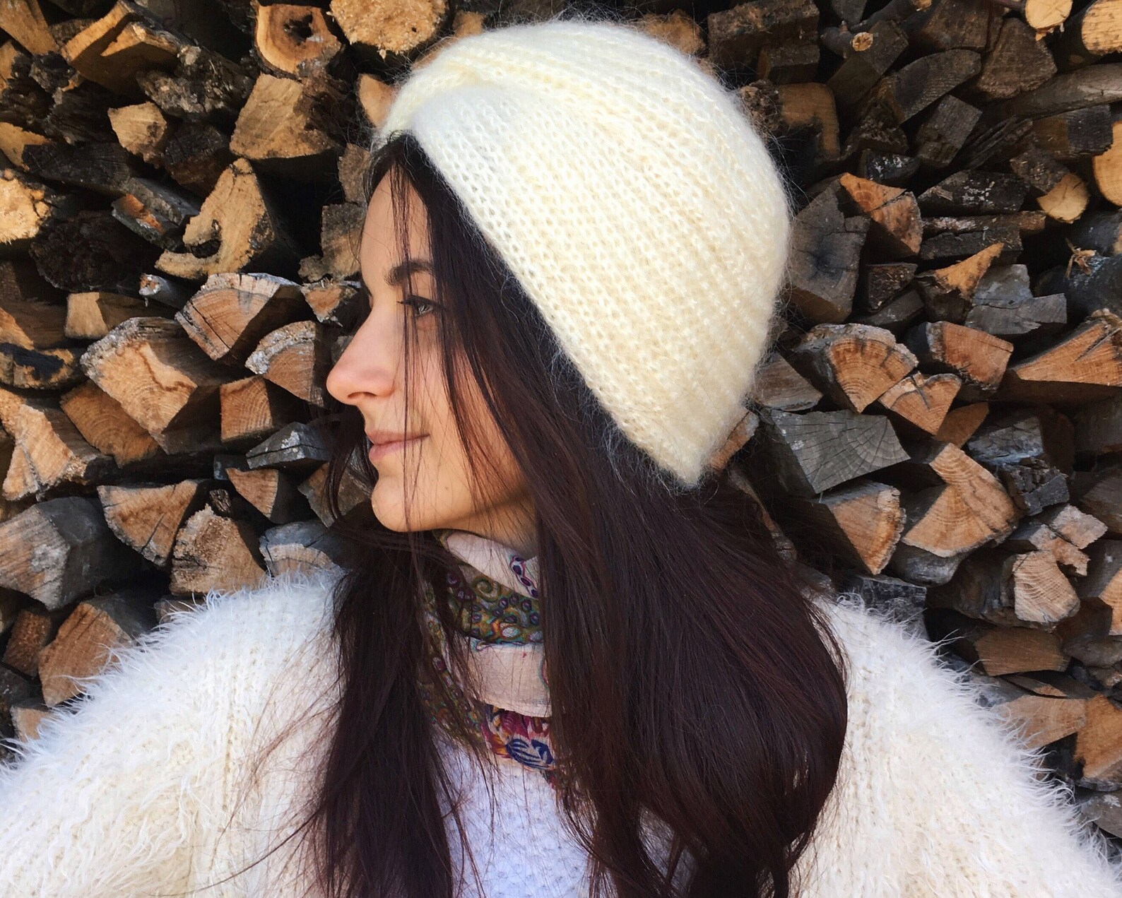 Knit Turban Fashion Turban Mohair Hat Full Turban Hat Woman - Etsy