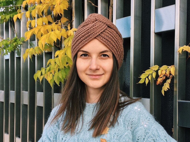 Knit Turban Hat for Woman Bonnet Winter Headband Mustard - Etsy